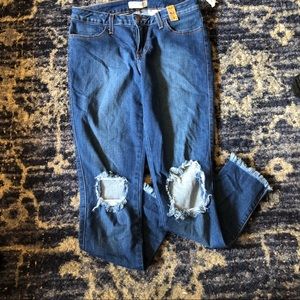 Jeans | Destroyed Knee Skinny Jeans | Poshmark